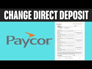 How To Change Direct Deposit On Paycor