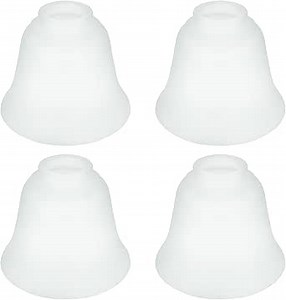 4-Pack Ceiling Fan Light Covers - Elegant Glass Pendant Replacements for Fixtures, Wall Sconces, Table Lamps, and Chandeliers