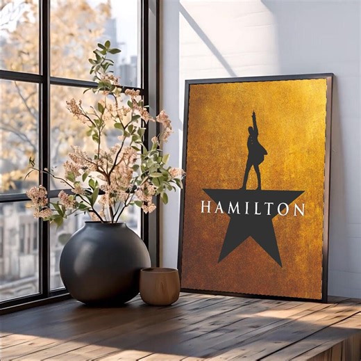 Hamilton Musical Poster Broadway Theater Wall Art Hamilton Show Print - Etsy