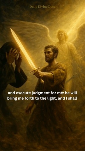 Celestial Battle of light and darkness - Micah 7:9 | He will plead my cause | #micah79 #shorts