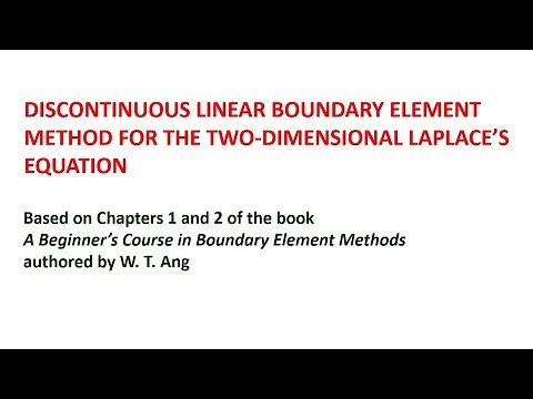 Discontinuous linear boundary element method for the two-dimensional Laplace's equation