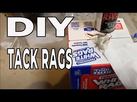 How to make an inexpensive tack rags | Busy Beaver | #tackrag #woodworking #sawdust
