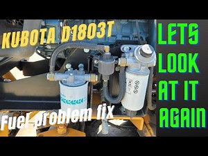 Kubota Diesel Running Rough & Losing Power