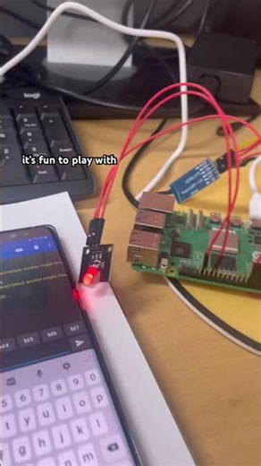 D+151 playing with my toy Raspbery Pi 5, HC-06, and LED