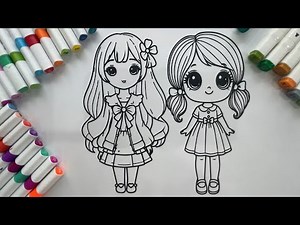 How to Color Beautiful Doll Coloring Pages for Kids