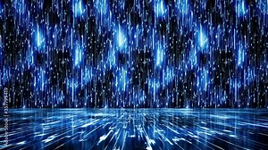 Colorful abstract light streaks effect animation background. Music festival/nightclub stage visual. (4K UHD seamless looping, computer digitally generated animation.)