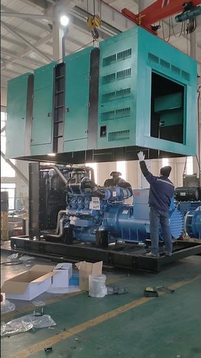 How do you install a diesel generator set's soundproof enclosure?