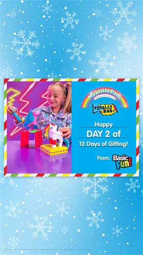 Basic Fun! on Instagram: "Day 2 of Basic Fun’s 12 Days of Giving and today we have the Totally Rad My Little Pony — the ultimate throwback for MLP fans and collectors! #12DaysOfGifting #Giveaway #HolidayGiftGuide *NO PURCHASE NECESSARY. Open to legal residents of North America with public accounts. Void where prohibited. Must be 18+. Giveaway closes at 11:59 PM ET each day. Winners will be selected based on visible posts and contacted via DM from @BasicFunToys only. This giveaway is not sponsore
