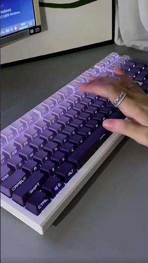 OEM Double-Shot PBT Keycap Set - Lavender Purple Gradient