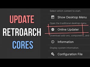 how to update retroarch cores