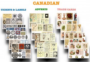 Vintage Canadian Ephemera: Adverts, Trade Cards, Tickets (digital Download) - Etsy Canada