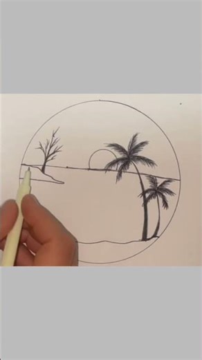 scenery drawing#bestscenery #drawingideas #art #sketch