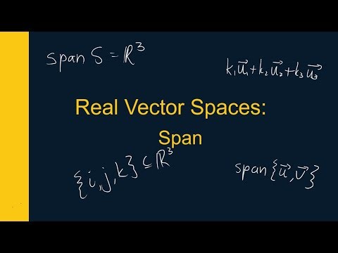Vector Spaces: Span