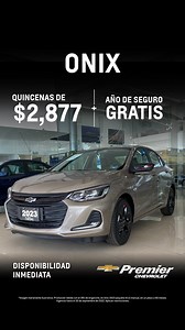1K views · 73 reactions | Con Onix 2023 la comodidad de ser quien eres Estrénalo con: ⭐Quincenas de $2,877 ⭐1 año de seguro GRATIS DISPONIBILIDAD INMEDIATA ¡Cotiza hoy mismo! 6677 58 58 58 o escríbenos  https://wa.link/uqy1w0 | Premier Chevrolet | Facebook