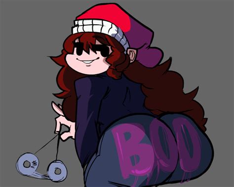 Rule 34 1girls Back View Beret Big Ass Boo Text Creepypasta Female Fnf Fnf Mod Fnf Mods Friday