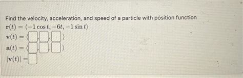 solved find the domain of the vector functions r t listed