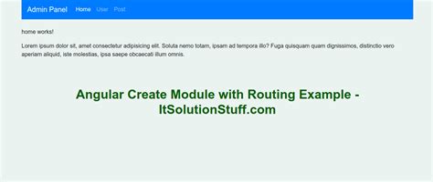 how to create routing module in angular 11