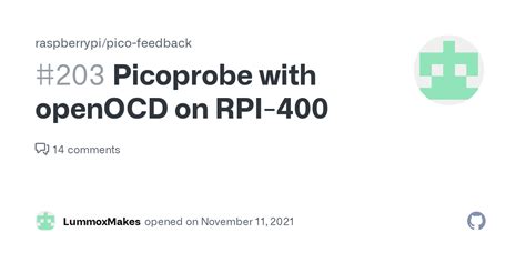Picoprobe With OpenOCD On RPI 400 Issue 203 Raspberrypi Pico