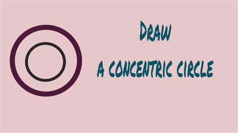 How To Draw A Concentric Circle In Easy Way Shsirclasses Youtube