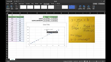 How To Use Linest In Excel LINEST SLOPE INTERCEPT YouTube