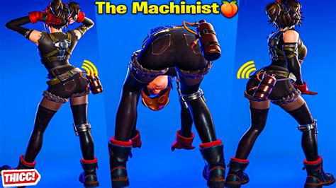 New Fortnite The Machinist Skin Showcase Thicc 🍑😍 Top Tiktok Emotes And Dances 😘 Battle Pass