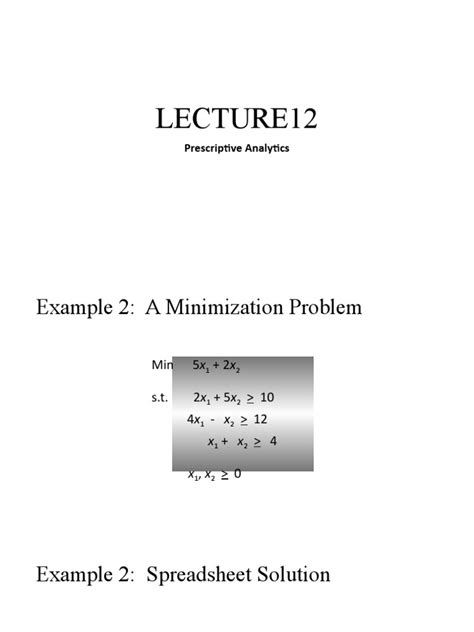 lecture 12 pdf mathematical optimization loss function
