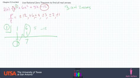 finding rational zeros using rational zero theorem youtube