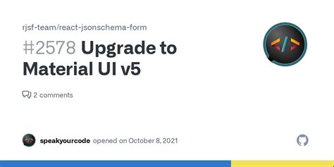 Upgrade To Material UI V5 Issue 2578 Rjsf Team React Jsonschema