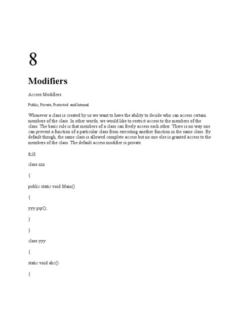 c chapter 8 pdf c sharp programming language class computer programming