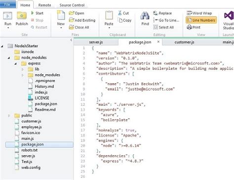 node js introduction using mean stack with webmatrix codeproject