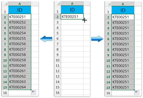 how to prevent number increment when using autofill by dragging in excel
