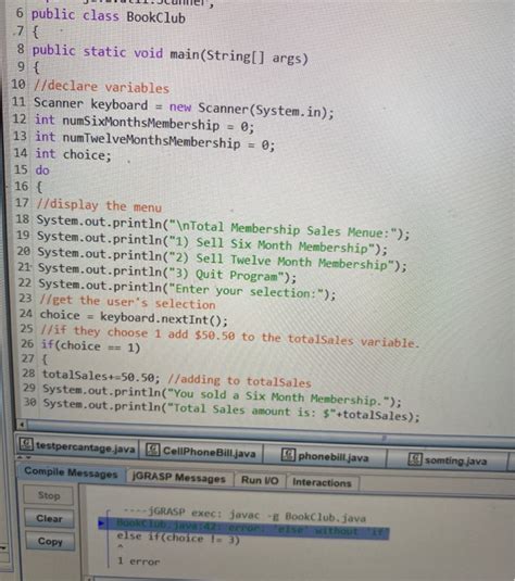 Solved This Is A Java Programm And I Cant Figure Out Whats Chegg