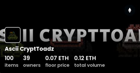 Ascii CryptToadz Collection OpenSea