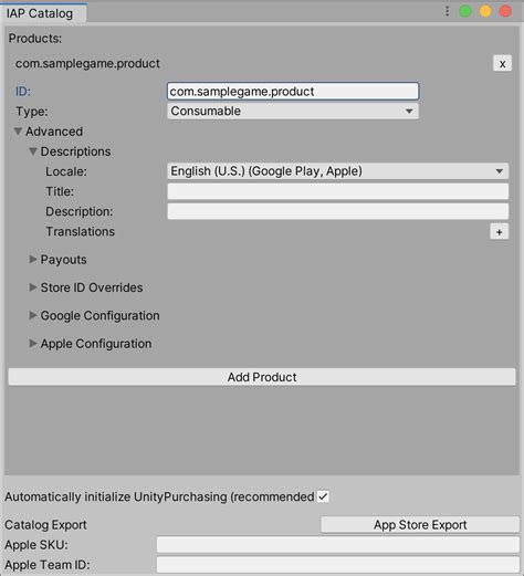 Unity Manual Codeless IAP