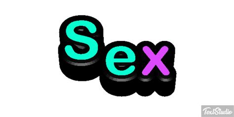 sex word animated logo designs