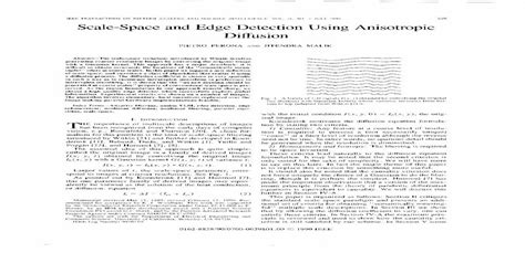 pdf scale space and edge detection using anisotropic diffusion from left to right produced