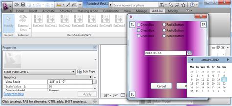 WPF And Revit Addin API Host DatePicker Control Of WPF Toolkit
