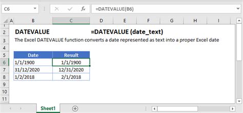 Excel DATEVALUE Function Convert Text To Valid Date