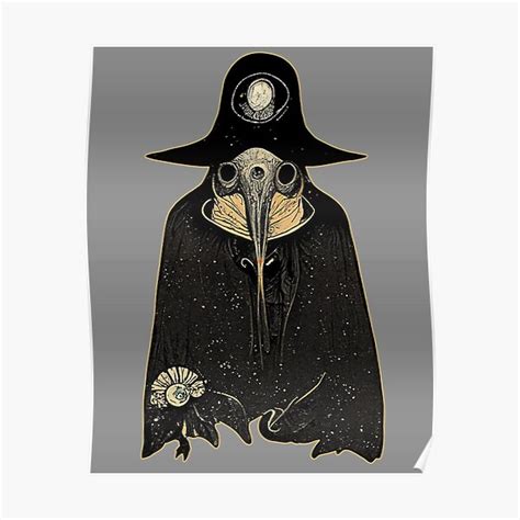 Ai Generated Plague Doctor Illustration Poster For Sale By Jinxedmonster Redbubble