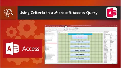 Using Criteria In A Microsoft Access Query YouTube