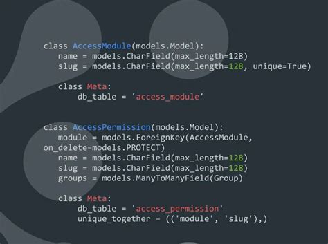 custom permissions example for django based project