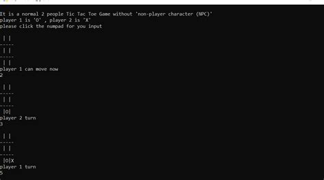 simple tic tac toe in python with source code source code and projects