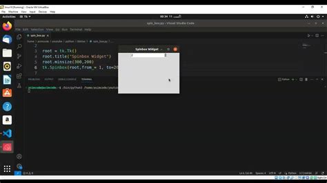 Spinbox Widget Tkinter Python Youtube