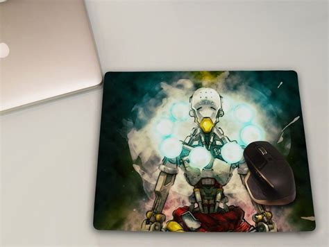 Overwatch Mouse Pad Large Gaming Mousepad 38x48cm Zenyatta Keyboard Desk A193 Mouse Pads Mats