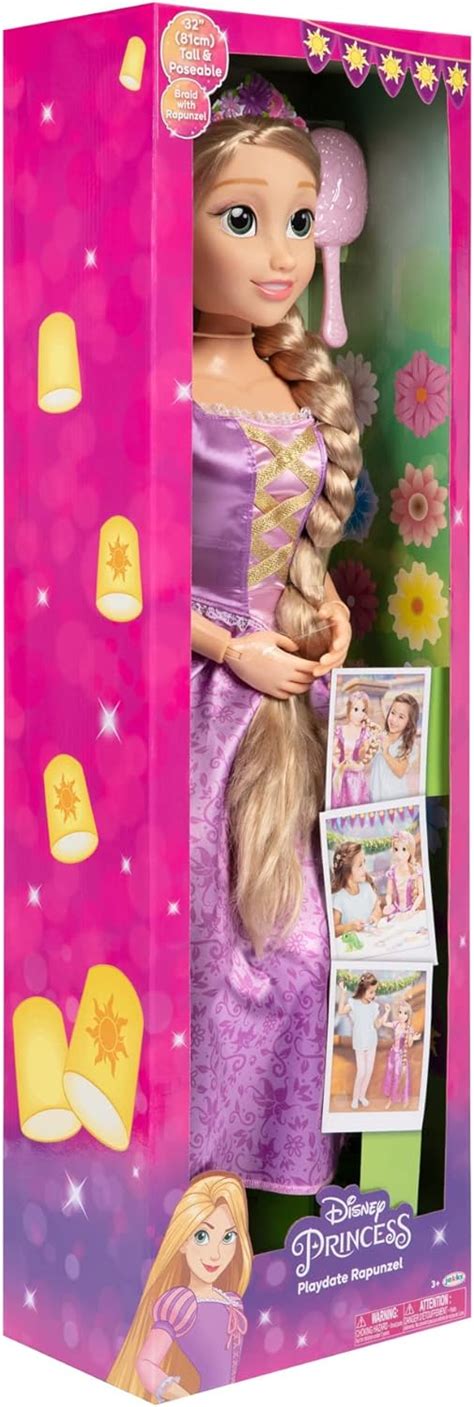 Disney Princess Rapunzel Doll Playdate 32” Tall And Poseable My Size Articulated Doll In Purple