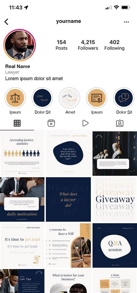 80 Unique Editable Lawyer Social Media Story Highlight Covers For