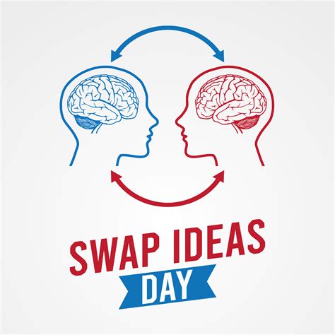 Swap Ideas Day Vector Illustration Vector Art At Vecteezy