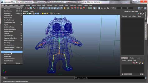 30 second animation importing characters in maya modeling youtube