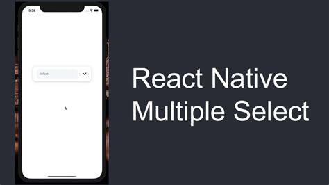 Easy To Use Multiple Select Library For React Native
