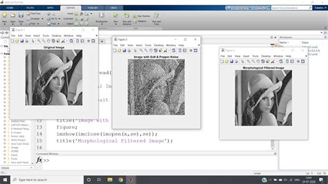 morphological filtering digital image processing matlab youtube